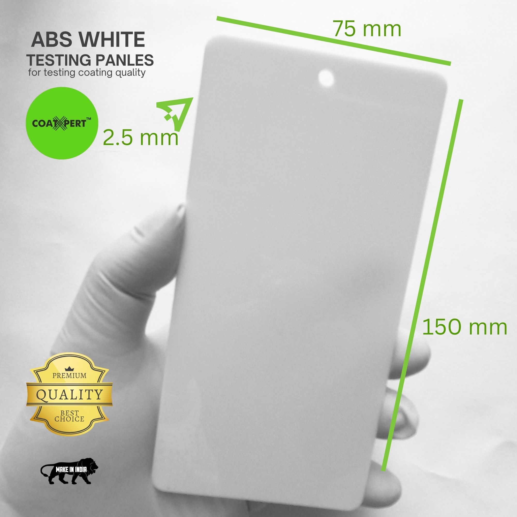ABS White Paint Testing Panels - Automotive Coating Testing & Surface ...